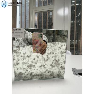 China Decoração colorida personalizada acabamento prateado backsplashes modernos com vidro espelho antigo à venda