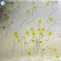 Quality Clear Patterned Glass Shower Fluted Ribbed Clear Texture Decorative Glass 5mm for sale