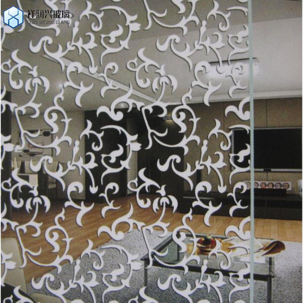 Quality High Privacy 3mm to 12mm Tempered Low Iron Acid Etched Glass CE Certified for sale