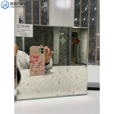 China Home Decor Spiegelglasmeubilair Vlak gepolijste rand Werk voor antieke spiegelkunst Te koop
