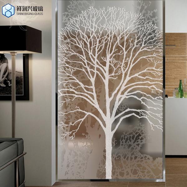 Quality Qingdao 3mm-6mm Blue Flora Glass Clear Moru Patterned Figured Glass with CE for sale
