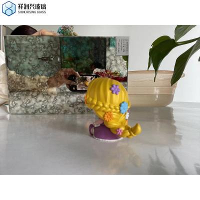 Cina Antiche lastre di vetro specchio piastrelle per la decorazione di pareti domestiche personalizzate moderno rivestimento in vendita