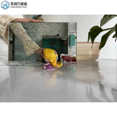 China Antigo espelho folhas de vidro azulejos para customizado moderno casa parede decoração revestimento à venda