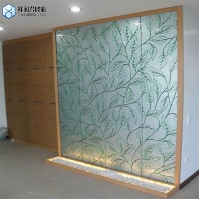 China 3 mm-19 mm dikte plat gehard glas ijs bloem patroon deur voor gebouw decoratie Te koop