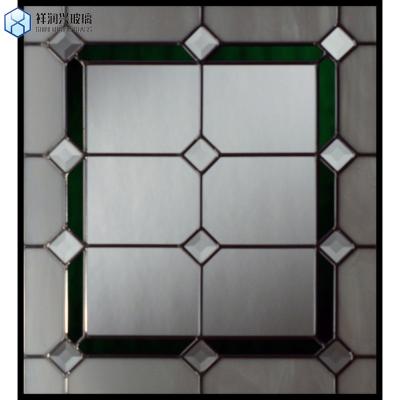 China Decorative Art Cathedral Glass in Transparent Aqua Blue with Flat Polished Edge Work for sale
