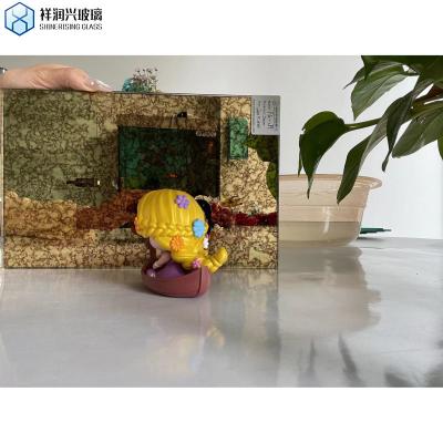 China Espejo de decoración de arte vintage de longitud completa con borde pulido plano y certificado ISO en venta