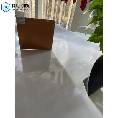 Cina Fogli di vetro specchio color arancione vivace per la decorazione delle pareti di divertimento a forma di rettangolo in vendita