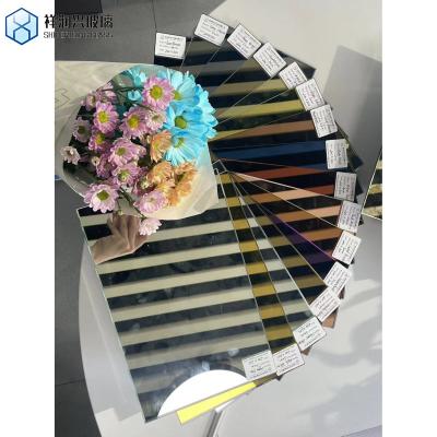 China Op maat gemaakte aanvraag Decoratief glas Spiegel Glas in kleur 1830*2440/2140*3300/2440*3660 Te koop