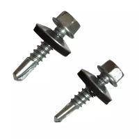 China Hex Head Self Drilling Screw with EPDM PVC Washer 12-14 x 1-1/2 Inch for sale