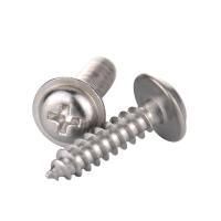 China DIN968 Pan Head Cross Recess Self Tapping Screws with Washer 4.8mm for sale