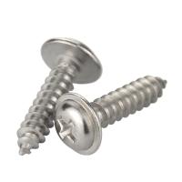 China DIN968 Pan Head Cross Recess Self Tapping Screws with Washer 4.8mm for sale