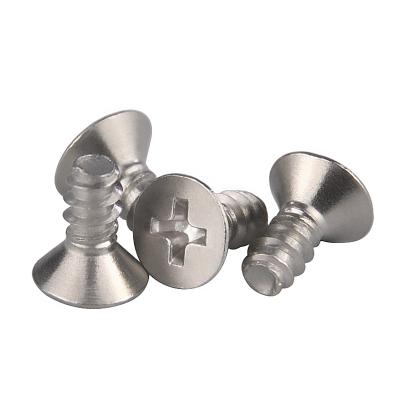 China DIN7982F Countersunk Head Cross slot flat tail Self Tapping Screws for sale