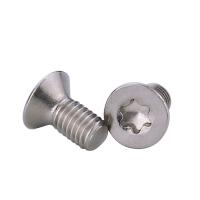 China Torx Slot Countersunk Head Machine Screws M6 x 20mm Stainless Steel 304 for sale