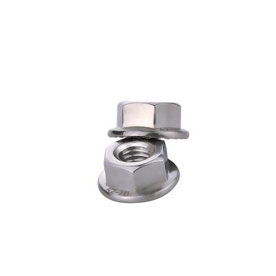 China DIN6923 Hexagon Nut With Toothed Anti-skid Flange for sale