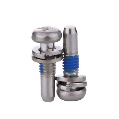 China Pan head half threaded glue patched SEM screws for sale