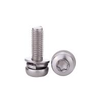 China Torx Pan Head Combination Screws M6 x 20mm Stainless Steel 304 for sale