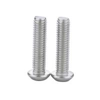 China Button head internal hexagonal slot full threadedmachine screws ISO7380 for sale