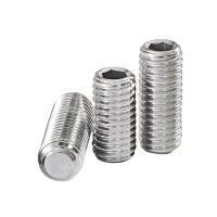 China DIN913 Hexagon Socket Set Screws Flat Point M6-M24 Carbon Steel for sale