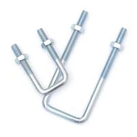 China Carbon Steel Pipe Clamp U-Bolts M6 to M48 Full Threaded for Industrial Use for sale