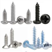 China GB846 Cross Recessed Countersunk Head Tapping Screws Stainless Steel ST2.2 to ST9.5 for sale