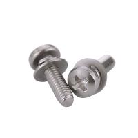 China Cross Recessed Pan Head Screws with Integrated Washers M2-M6 Stainless Steel for sale