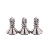 China CSK Head Cross Slot Self Drilling Screws 12-14 x 1-1/2 Inch Steel Zinc Plated for sale