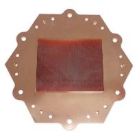 China Custom CNC Brass Water Cooled Heatsink 0.005mm Tolerance Skiving Technology for sale