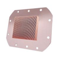 China Custom CNC Brass Water Cooled Heatsink 0.005mm Tolerance Skiving Technology for sale