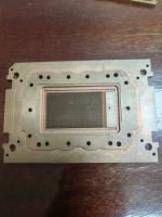 China Custom CNC Brass Water Cooled Heatsink 0.005mm Tolerance Skiving Technology for sale