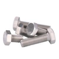 China DIN933 External Hex Bolts M10 x 1.5 Steel Grade 8.8 Industrial Fasteners for sale