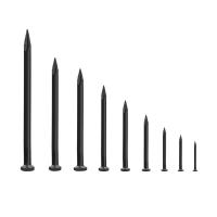 China Blackened Cement Coated Steel Nails 2.5-5.2mm Diameter 20-150mm Length for Concrete Wall for sale