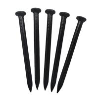 China Blackened Cement Coated Steel Nails 2.5-5.2mm Diameter 20-150mm Length for Concrete Wall for sale