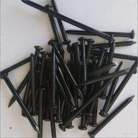 China Blackened Cement Coated Steel Nails 2.5-5.2mm Diameter 20-150mm Length for Concrete Wall for sale