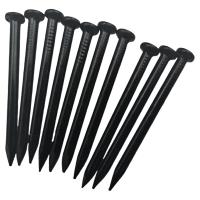 China Blackened Cement Coated Steel Nails 2.5-5.2mm Diameter 20-150mm Length for Concrete Wall for sale