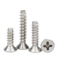 China Countersunk Head Cross Drive Blunt End Self Tapping Screws DIN7982-F ST2.2-6.3 4.5-120mm for sale