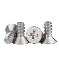 China Countersunk Head Cross Drive Blunt End Self Tapping Screws DIN7982-F ST2.2-6.3 4.5-120mm for sale