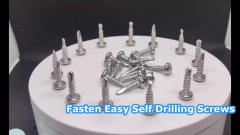 Pan head corss slot self drilling screws