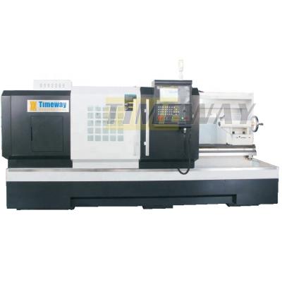 Cina Precisione 82mm Spindle Bore CNC Lathe Machine con tipo di letto piatto multifunzionale in vendita