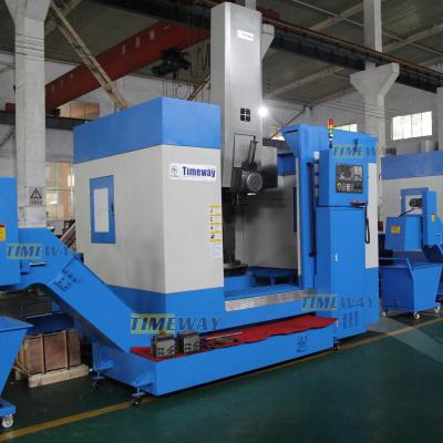 China Rectangular Rails CNC Vertical Lathe Machine with 2 Axes and After-sales Guarantee for sale