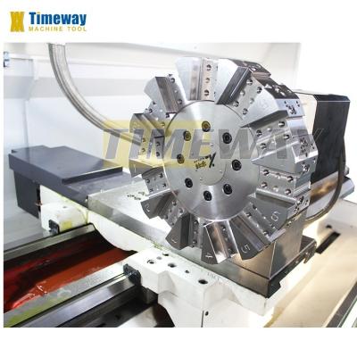 China High Productivity Flat Bed Lathe with X/Z-axis Rapid Traverse Rate of 6/12m/min for sale