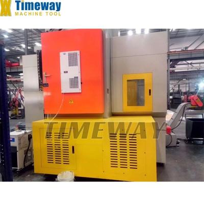 China Máquina de tornillo vertical de alta velocidad CNC de husillo único con mesa redonda en venta