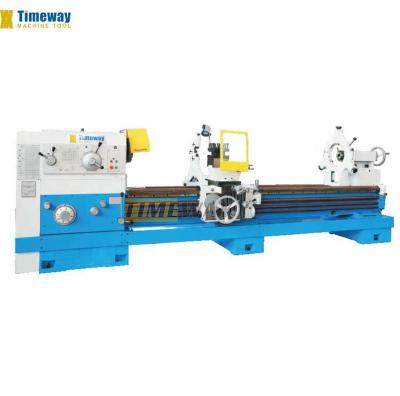 China Zware draaibank met horizontale draaibank met 120 spindel Taper 660mm Max. Swing Over Cross Slide Te koop