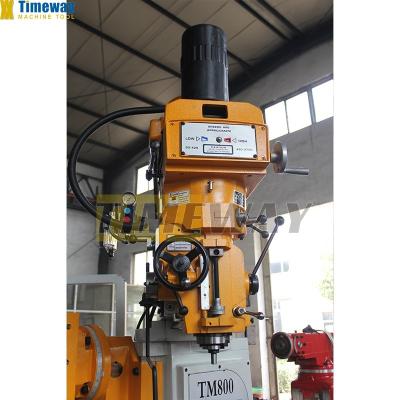 China Tamanho da tabela 254x1270 Máquina de fresagem de torre TM400 de alta precisão H/V para metalurgia à venda