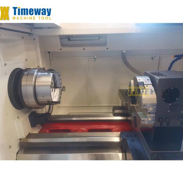 Quality Mini CNC Lathe with Flat Bed Advanced Technology in Egypt 7.5/10 kW Spindle for sale