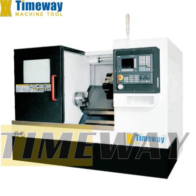 Cina 210 mm Viaggio X Asse CK-32 CNC Torniera per Metallo Leggio inclinato Torniera 2700 KG Peso in vendita