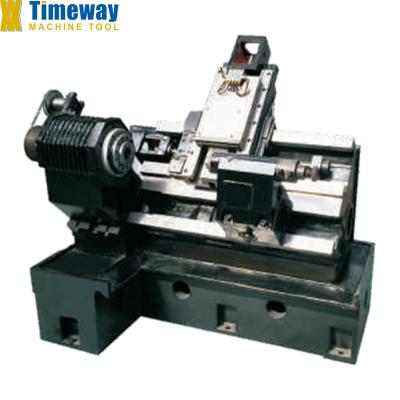 Cina 210 mm Viaggio X Asse CK-32 CNC Torniera per Metallo Leggio inclinato Torniera 2700 KG Peso in vendita