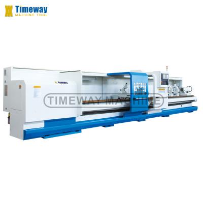 China 630mm Z-as Reizen CNC zware horizontale draaimachine AK-630B voor metaal draaien Te koop