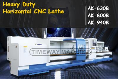 China CNC-horizontale draaimachine AK-940B voor metaal met 11 kW spindelmotorvermogen Te koop