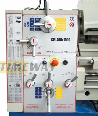 China CM400 Horizontal Gap Bed Lathe with 205mm Center Height and 1000mm Max Turning Length for sale