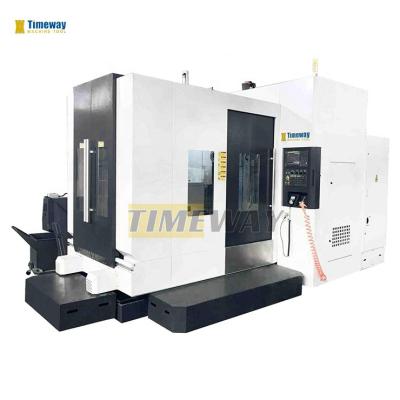 China Centro de mecanizado horizontal CNC de tamaño de mesa de 500*500 mm con capacidad para 24 cargadores de herramientas en venta
